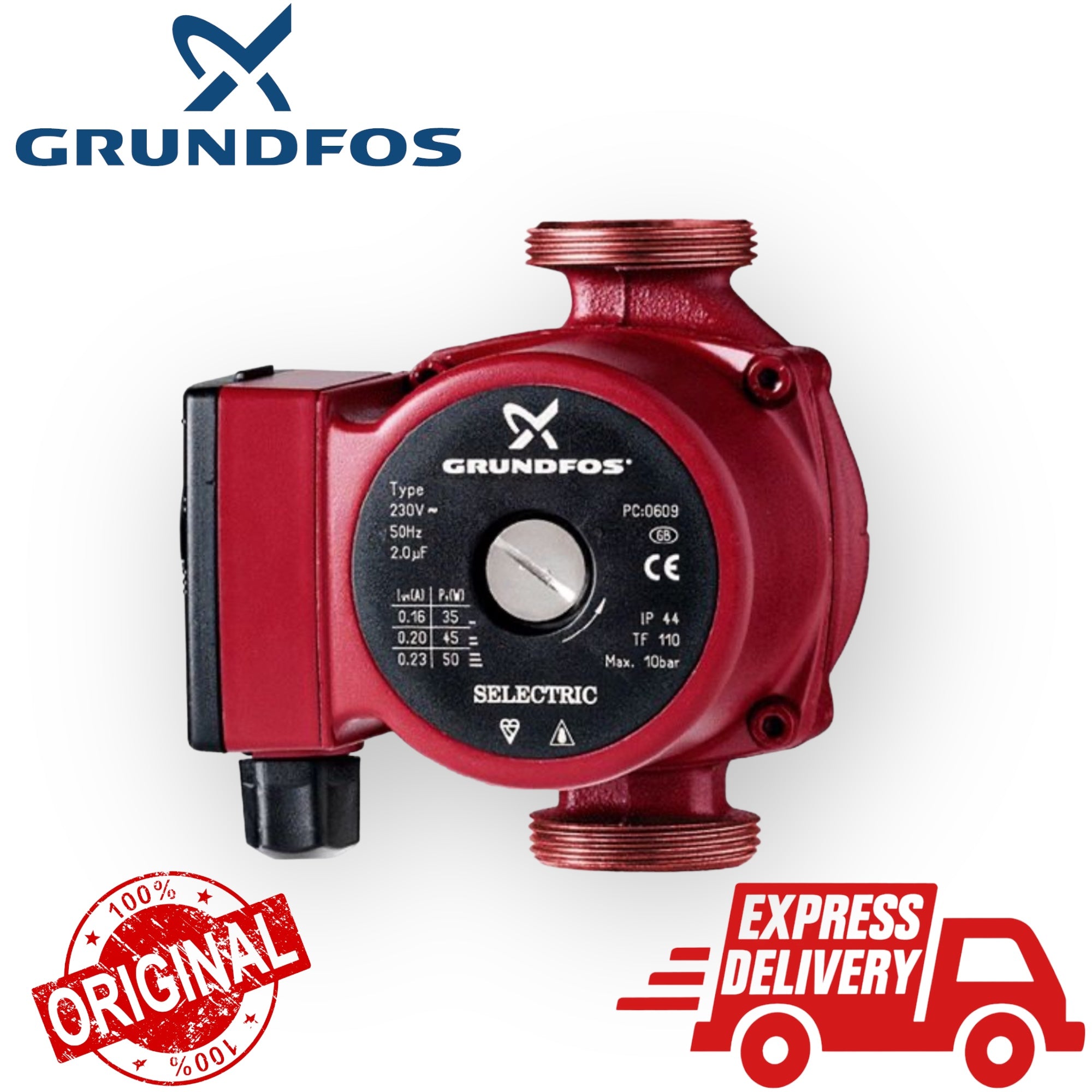 GRUNDFOS UPS 15-60 (130) SUPER SELECTRIC DOMESTIC HEATING CIRCULATOR 2