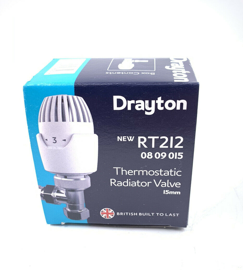 15MM DRAYTON (FORMERLY LIFESTYLE) RT212 ANGLED THERMOSTATIC RADIATOR V